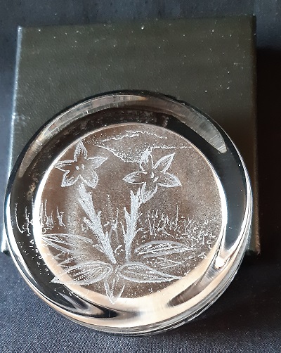 Glass Engraved Paperweights from Teesdale Glass Engravers